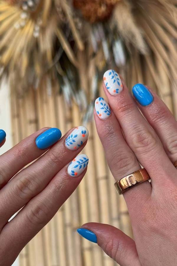 23 Mesmerizing Blue Hawaii Nails Ideas to Try Now - Girl Shares Tips