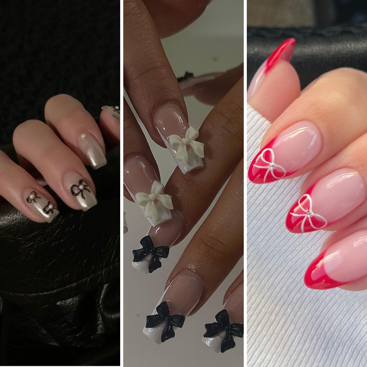 80+ Aesthetic Bow Nails To Embrace The Coquette Nail Trend! - Girl ...