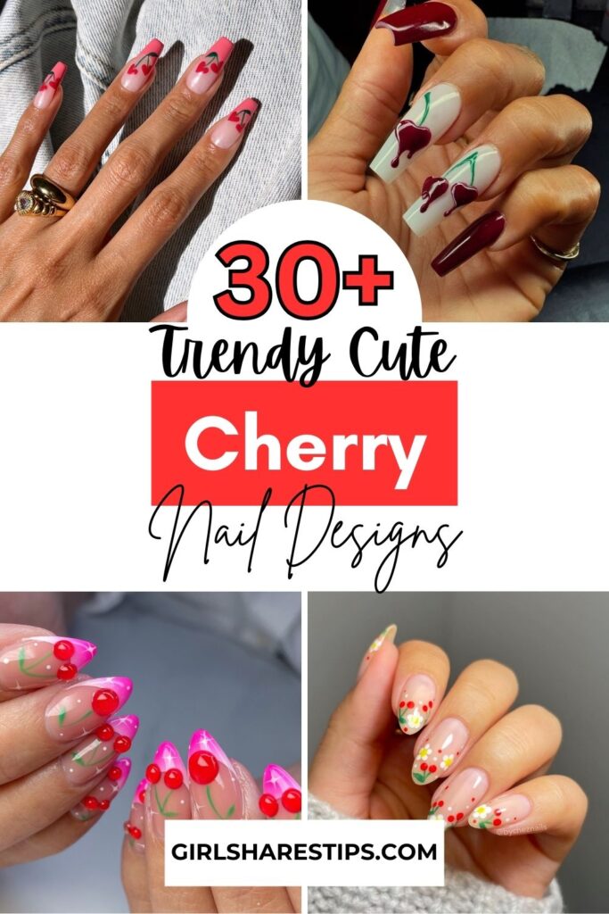 30+ Eye-Catching Cherry Nail Designs You Need to Try Today - Girl ...