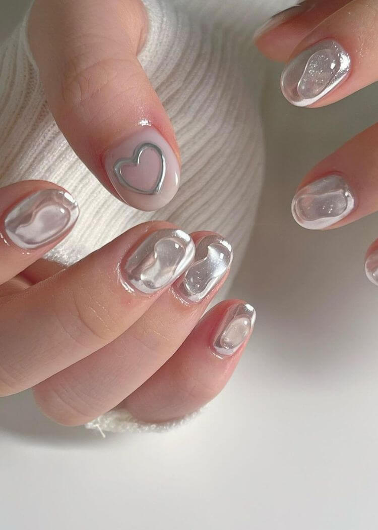 120+ Dazzling Chrome Nail Designs To Get Ahead Of The Latest Metallic ...