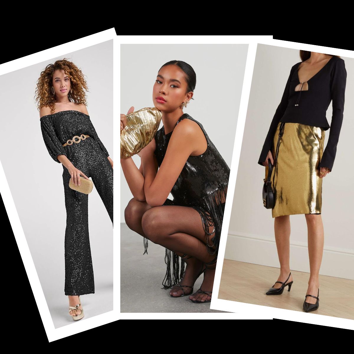 40+ Classy Black And Gold Outfits For Ladies For Party, Date Night ...