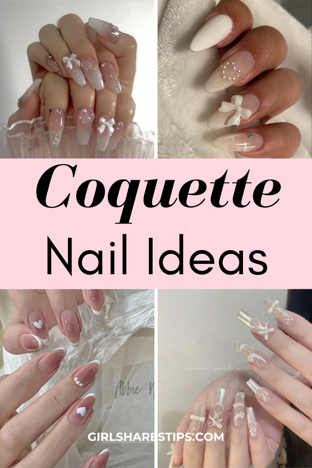 60+ Flirty And Fabulous Coquette Nails For A Girly Princess Vibe - Girl ...