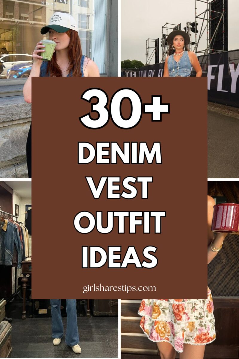 30+ Best Denim Vest Outfit Ideas for a Modern Western Chic Look - Girl ...