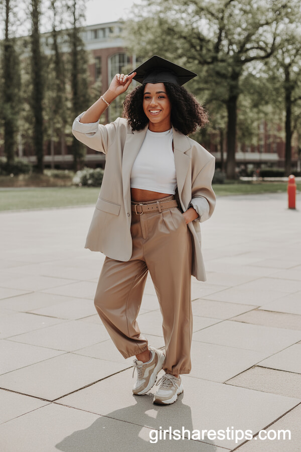21 Stylish Graduation Outfit Ideas with Pants for Women: Trendy Looks ...