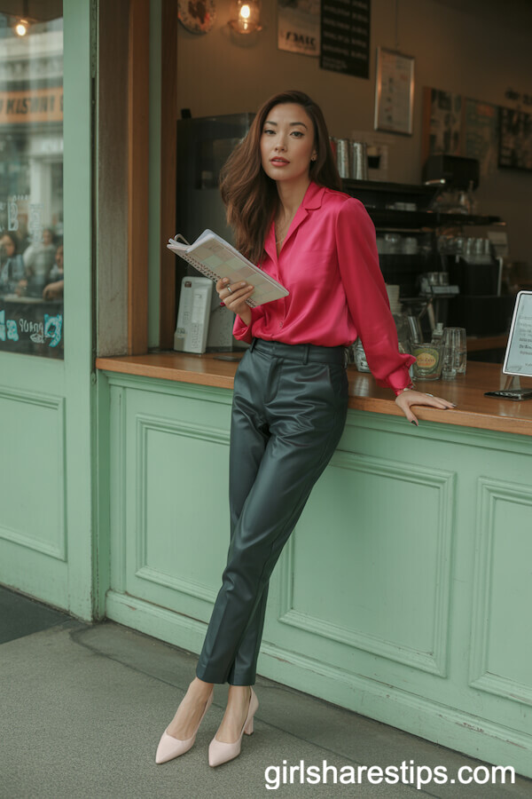 21 Fresh & Stylish Green Pants Outfit Ideas for Work for Women - Girl ...