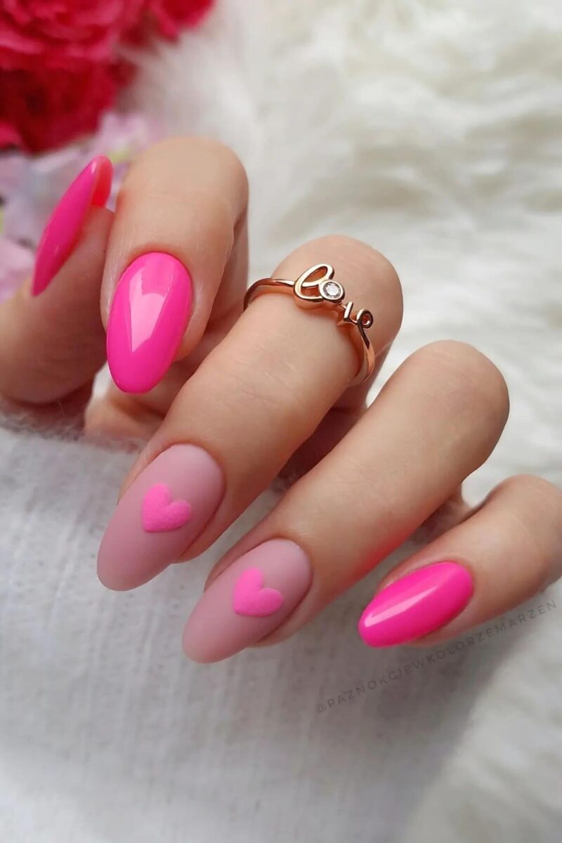 60+ Simple Cute Heart Nails Perfect For Any Romantic Occasion - Girl ...