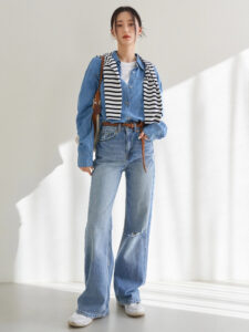 How To Wear A Denim Shirt Female: 70+ Chic & Modern Denim Shirt Outfit ...