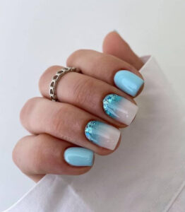 90+ Stunning Light Blue Nail Designs & Baby Blue Nail Designs To Stand ...