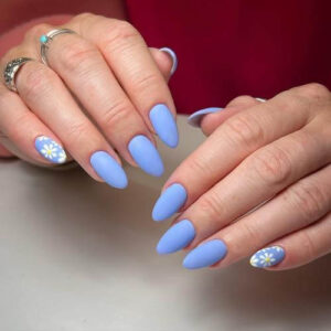 90+ Stunning Light Blue Nail Designs & Baby Blue Nail Designs To Stand ...
