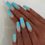 90+ Stunning Light Blue Nail Designs & Baby Blue Nail Designs To Stand ...
