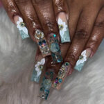 90+ Stunning Light Blue Nail Designs & Baby Blue Nail Designs To Stand ...