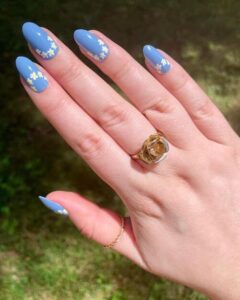 90+ Stunning Light Blue Nail Designs & Baby Blue Nail Designs To Stand ...