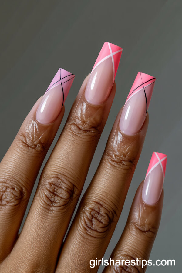 21 Stunning Pink French Tip Nails for a Fresh, Chic Look - Girl Shares Tips