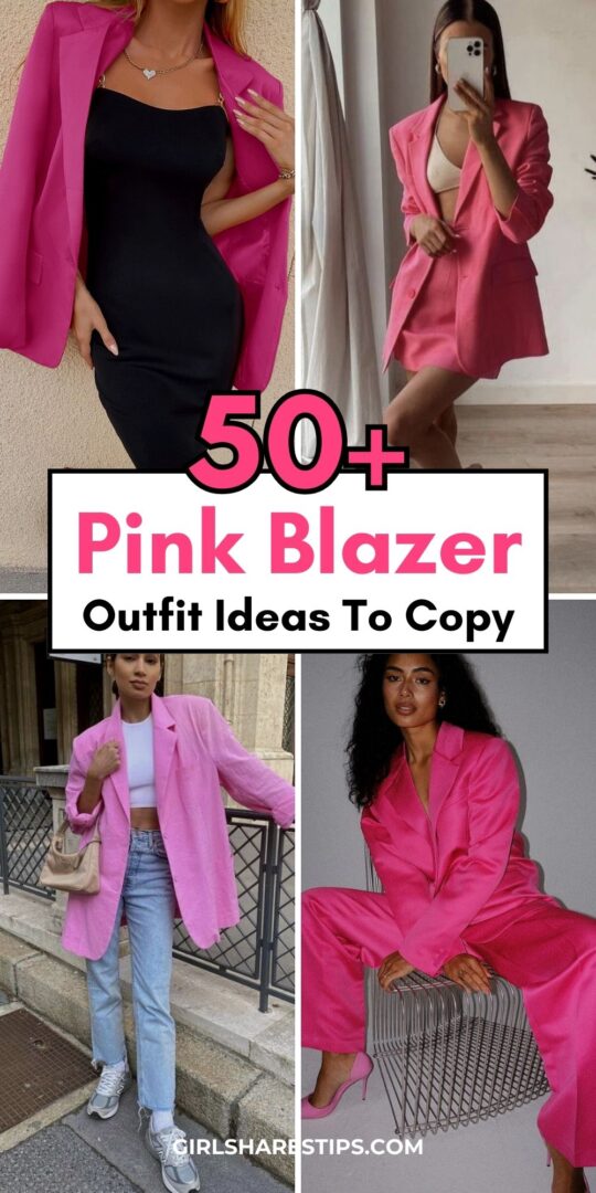 What To Wear With A Pink Blazer: 50+ Chic Outfit Ideas With Hot Pink ...