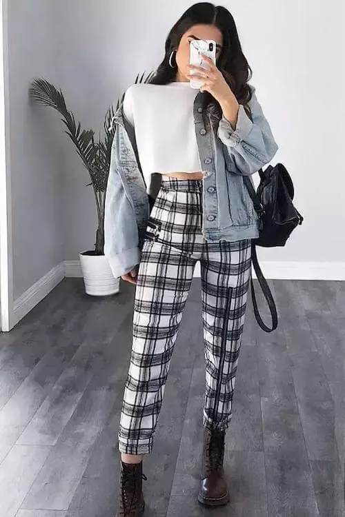 50+ Trendy Plaid Pants Outfit Ideas: How To Wear Plaid Pants ...