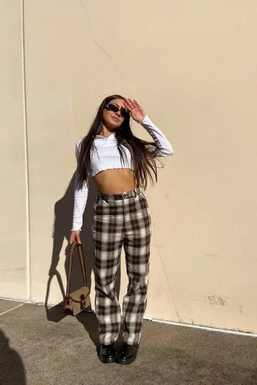 50+ Trendy Plaid Pants Outfit Ideas: How To Wear Plaid Pants ...