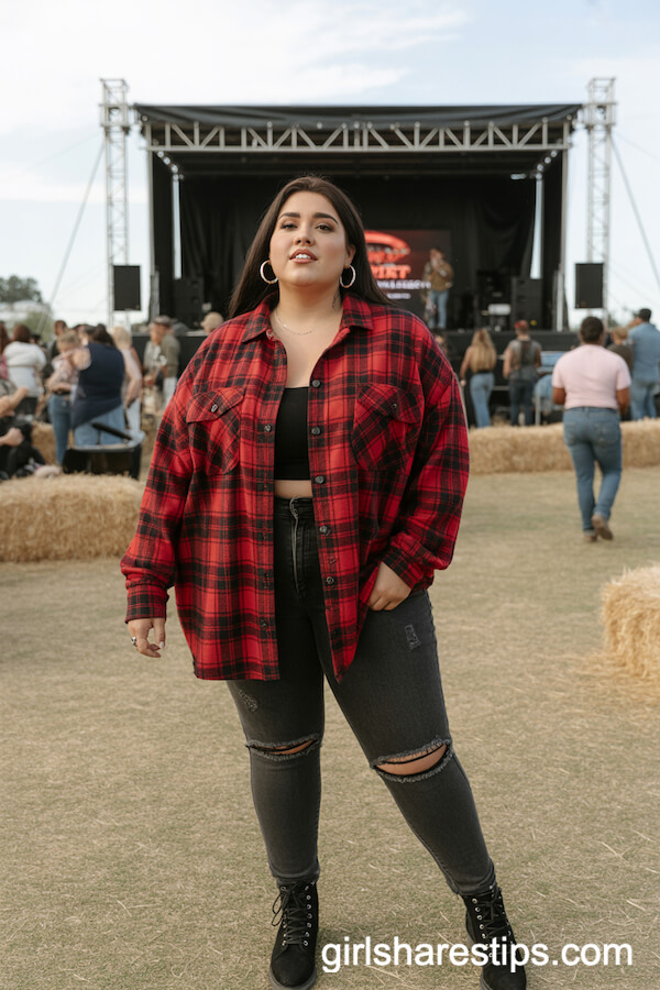 21 Stunning Plus Size Country Concert Outfits You’ll Love - Girl Shares ...