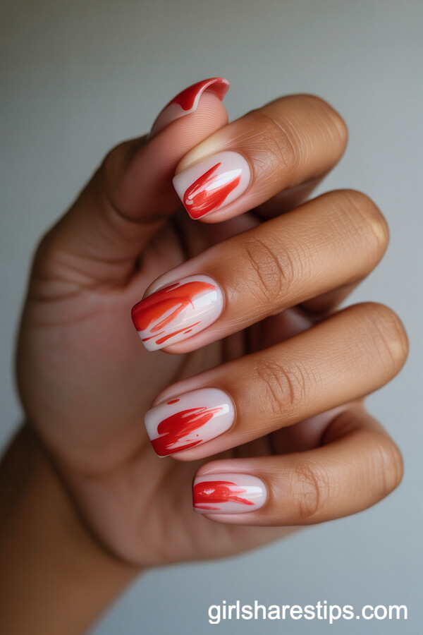 25 Gorgeous Red and White Nails Designs to Elevate Your Look - Girl ...