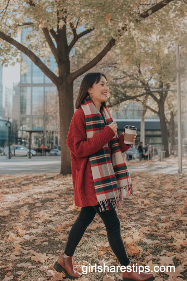 21 Red Cardigan Outfit Ideas for Women: Style Tips & Inspiration - Girl ...