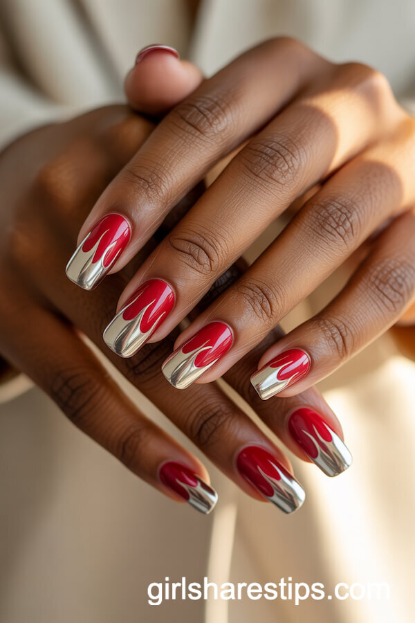 21 Stunning Red Chrome Nails: The Ultimate Guide for a Bold & Glamorous ...