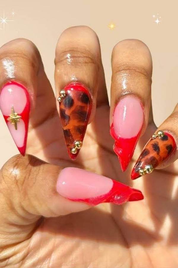 25 Stunning Red Tortoise Shell Nails Ideas You’ll Instantly Love - Girl ...