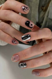 40+ Trendy Short Fall Nails to Inspire Your Next Manicure & Fall Nail ...