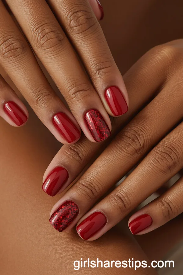 25 Simple Red Nails for Effortless Elegance - Girl Shares Tips