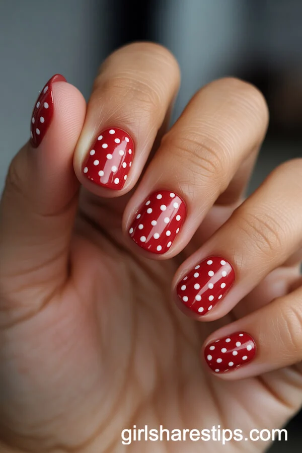 25 Simple Red Nails for Effortless Elegance - Girl Shares Tips