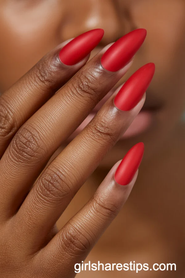 25 Simple Red Nails for Effortless Elegance - Girl Shares Tips