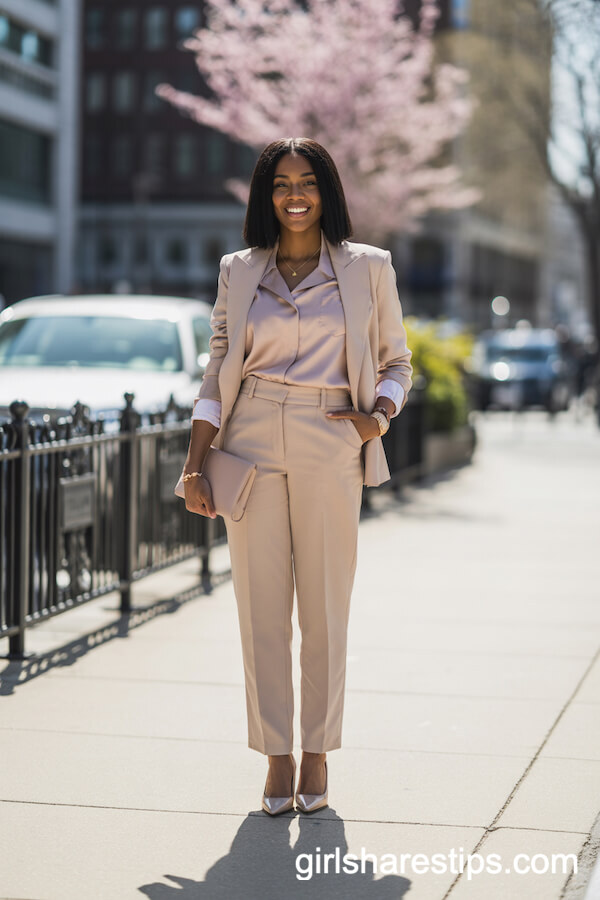 21 Chic Spring Corporate Outfits to Elevate Your Work Wardrobe - Girl ...